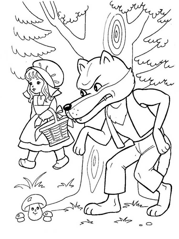 Little Red Riding Hood Coloring Pages