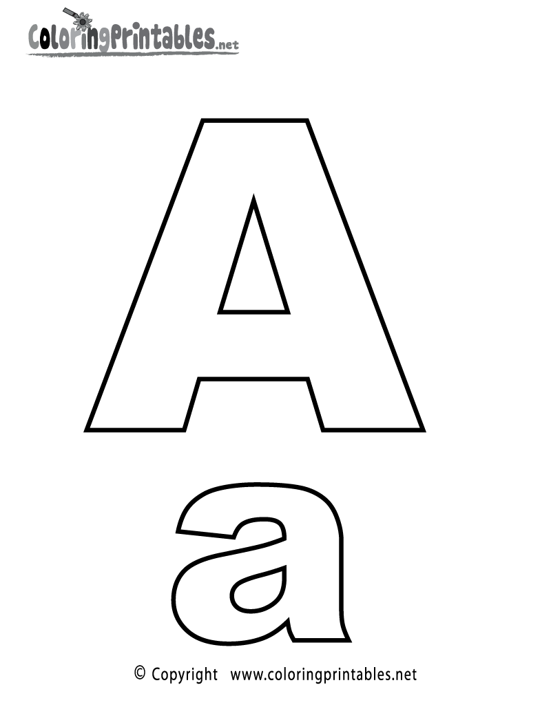 Letter A Coloring Pages Letter A Coloring Pages